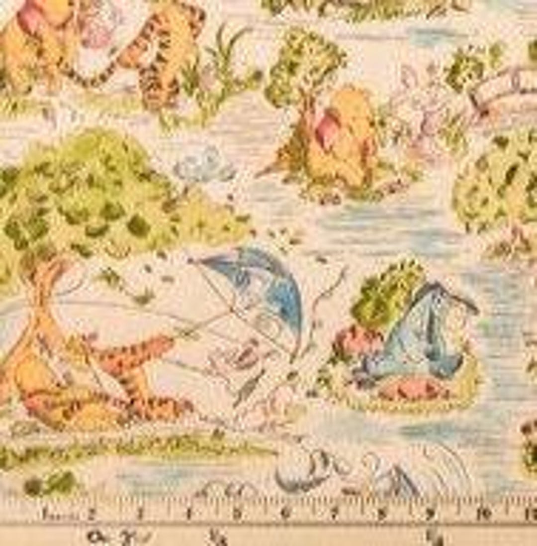 Winnie the Pooh Fabric by the Yard-fat Quarters-windy Day in Park Pooh ...