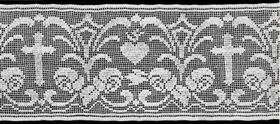 11 Religious Crochet Patterns, Beautiful Altar Cloths Filet Crochet ...