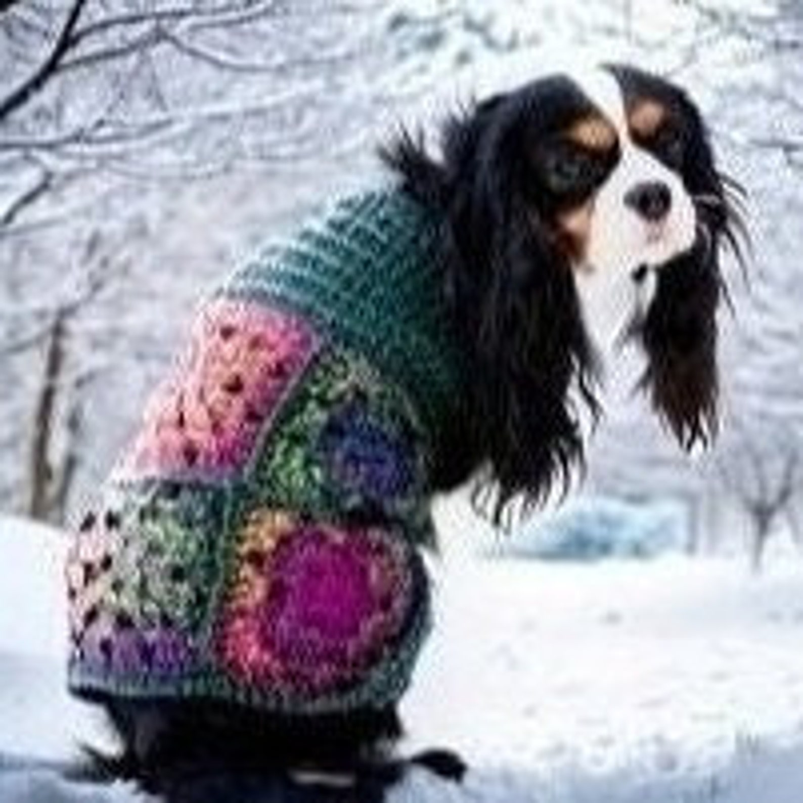 Crochet Pattern Granny Square Dog Sweater Digital Download, *s/m/l/xl ...