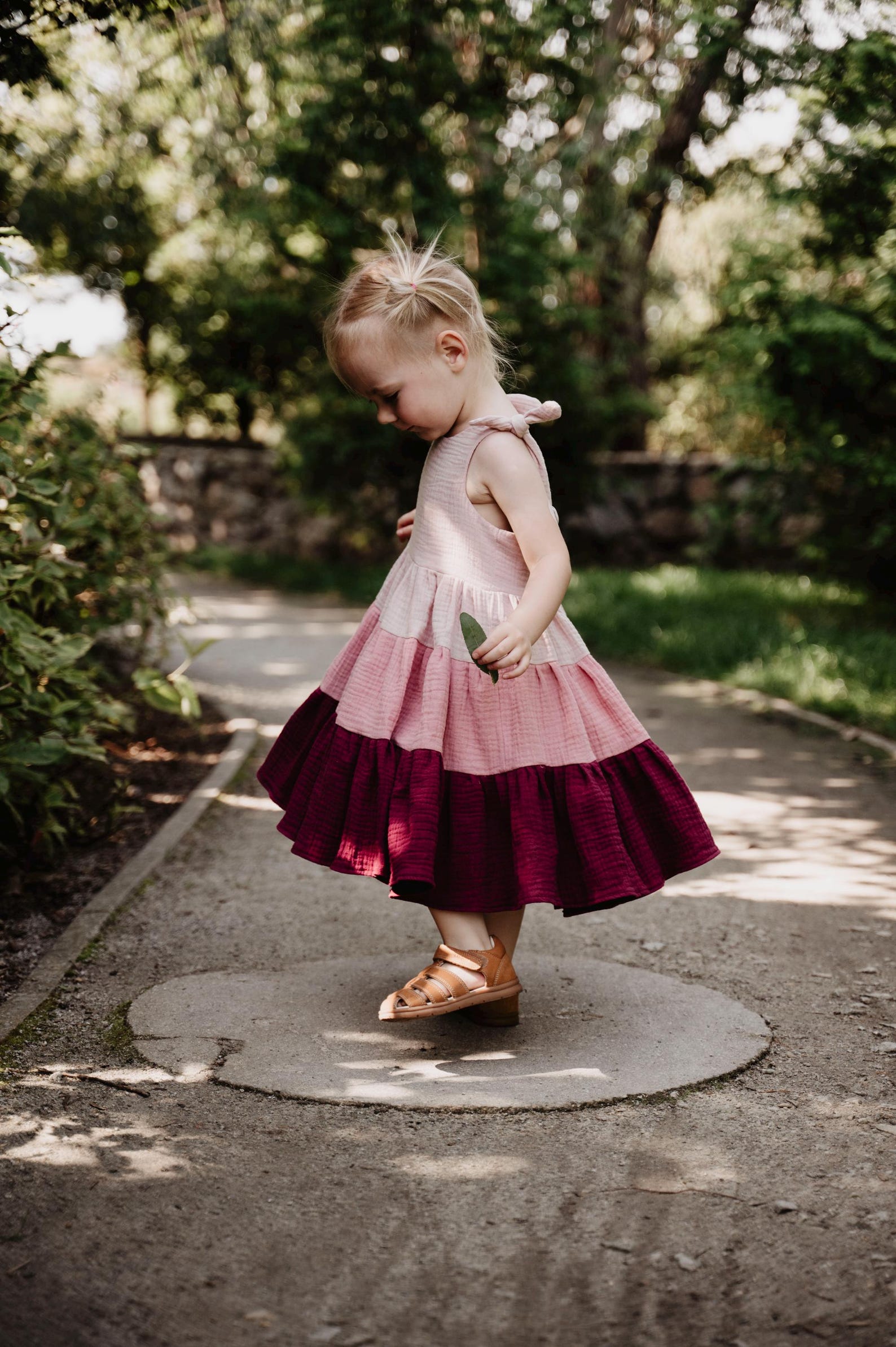 Colorblock Dress PDF Sewing Pattern Boho Dress With Ruffles Girl Summer ...