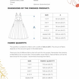 Cottage Linen Apron PDF Sewing Pattern | Instant Download | Linen Dress ...