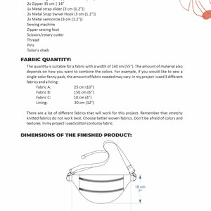 Fanny Pack PDF Sewing Pattern - Etsy