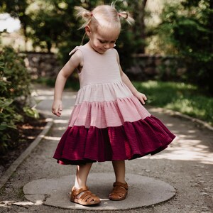Colorblock Dress PDF Sewing Pattern | Boho Dress With Ruffles | Girl ...