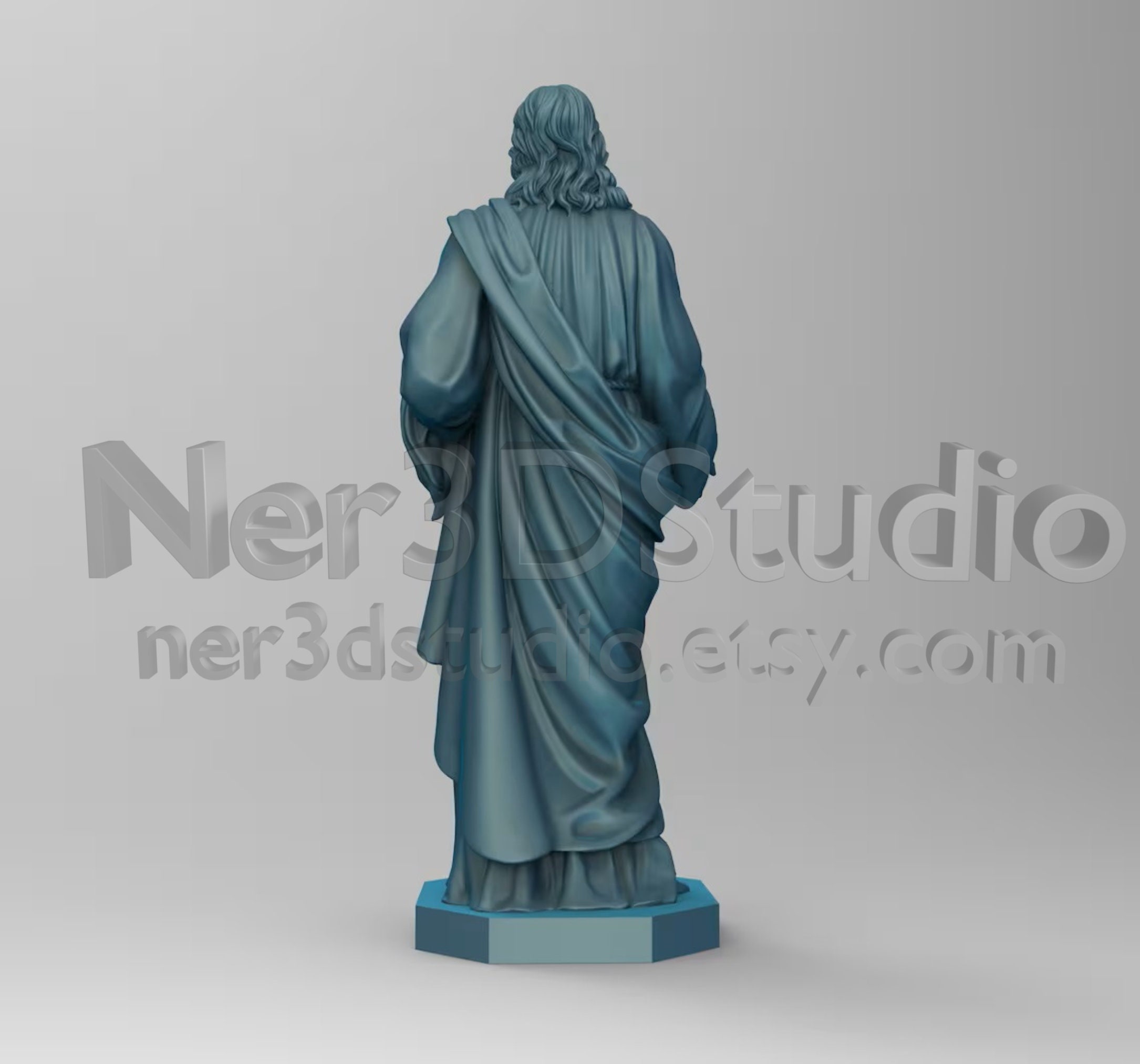 Jesus Christ 3D Print STL File, Lord and the Savior Model, Religious ...