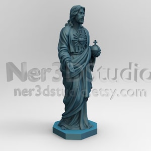 Jesus Christ 3D Print STL File, Lord and the Savior Model, Religious ...