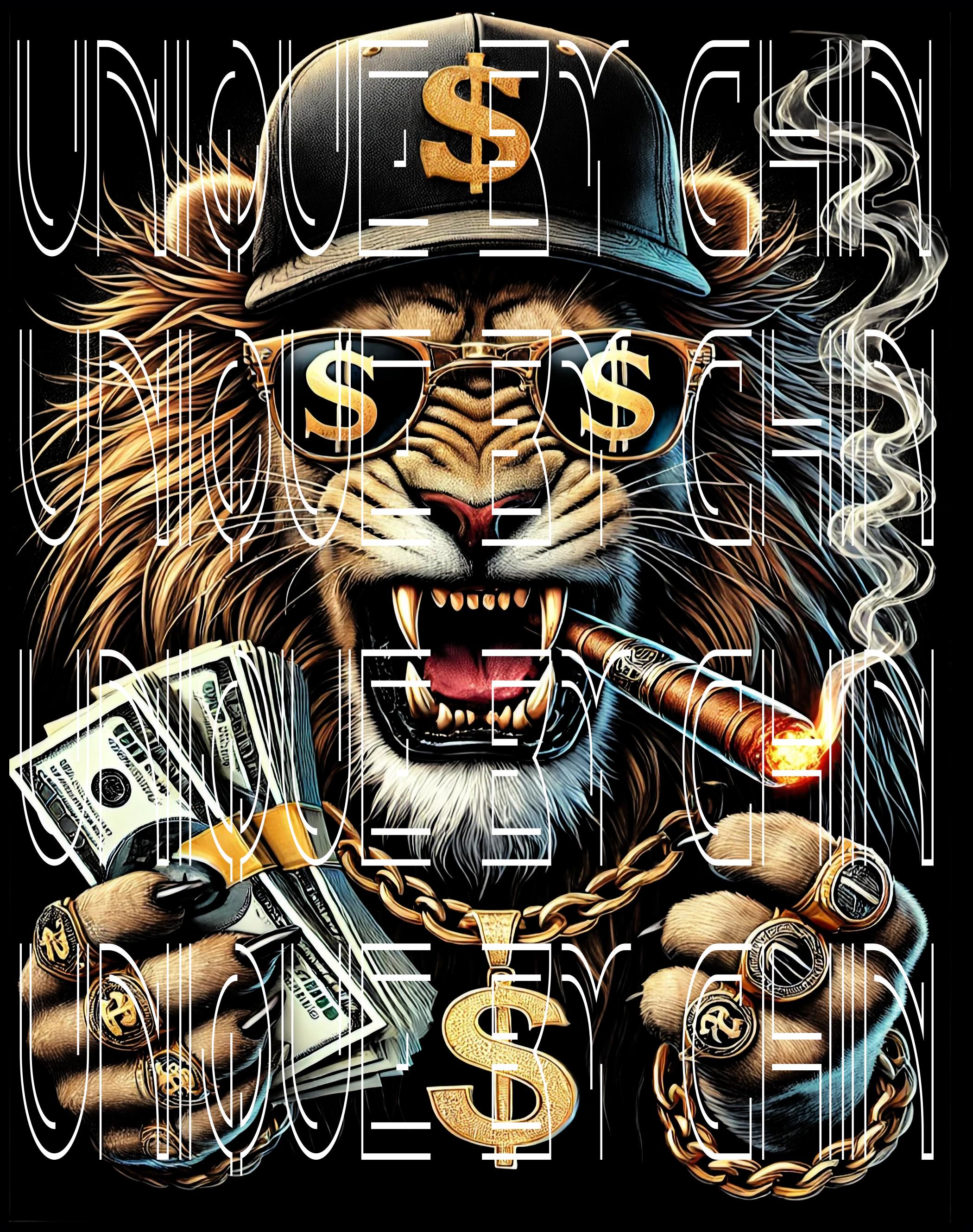 Cash Money Lion Png File Only - Etsy
