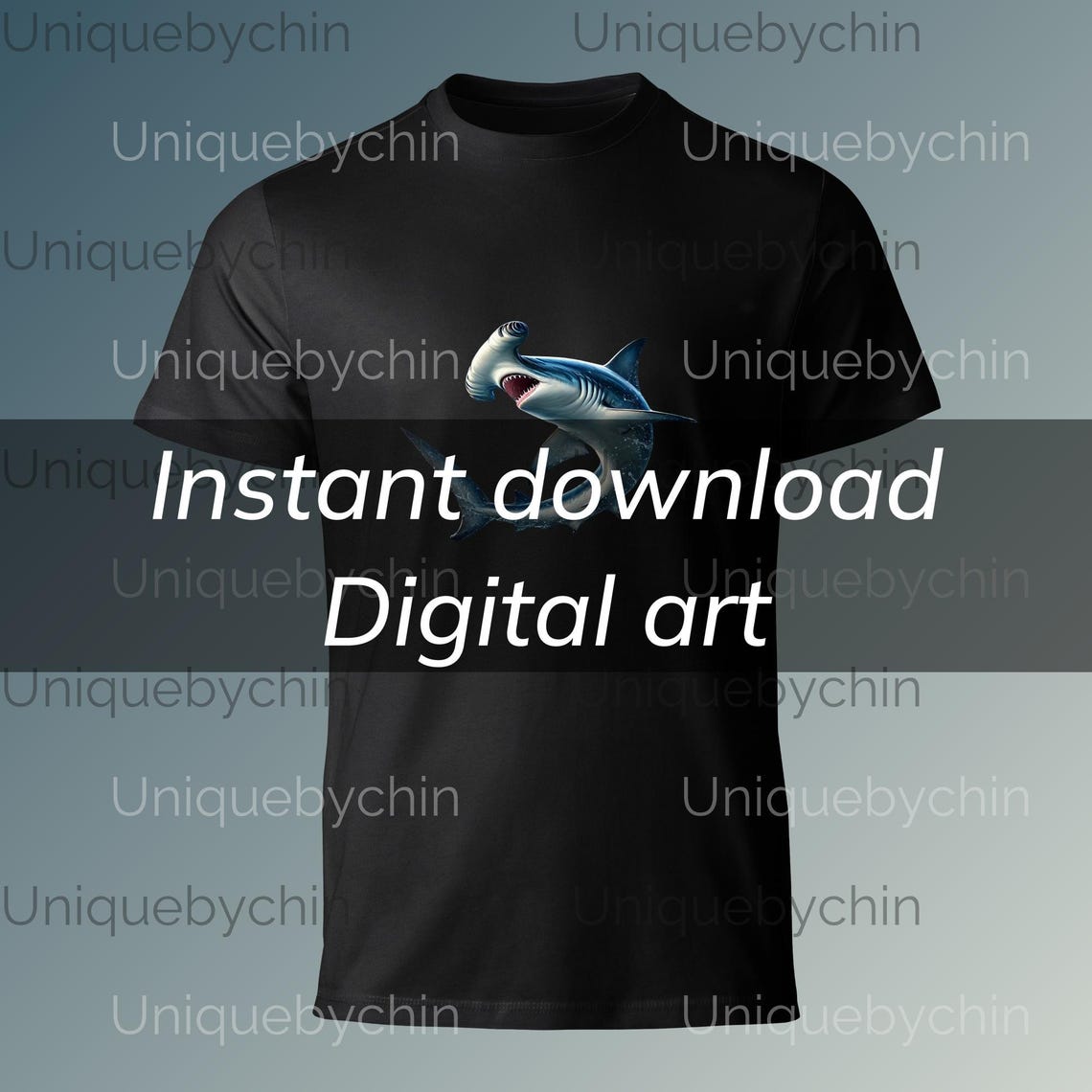 Cartoon Hammerhead Shark Leaping Out of Water - Dynamic Digital Art for ...