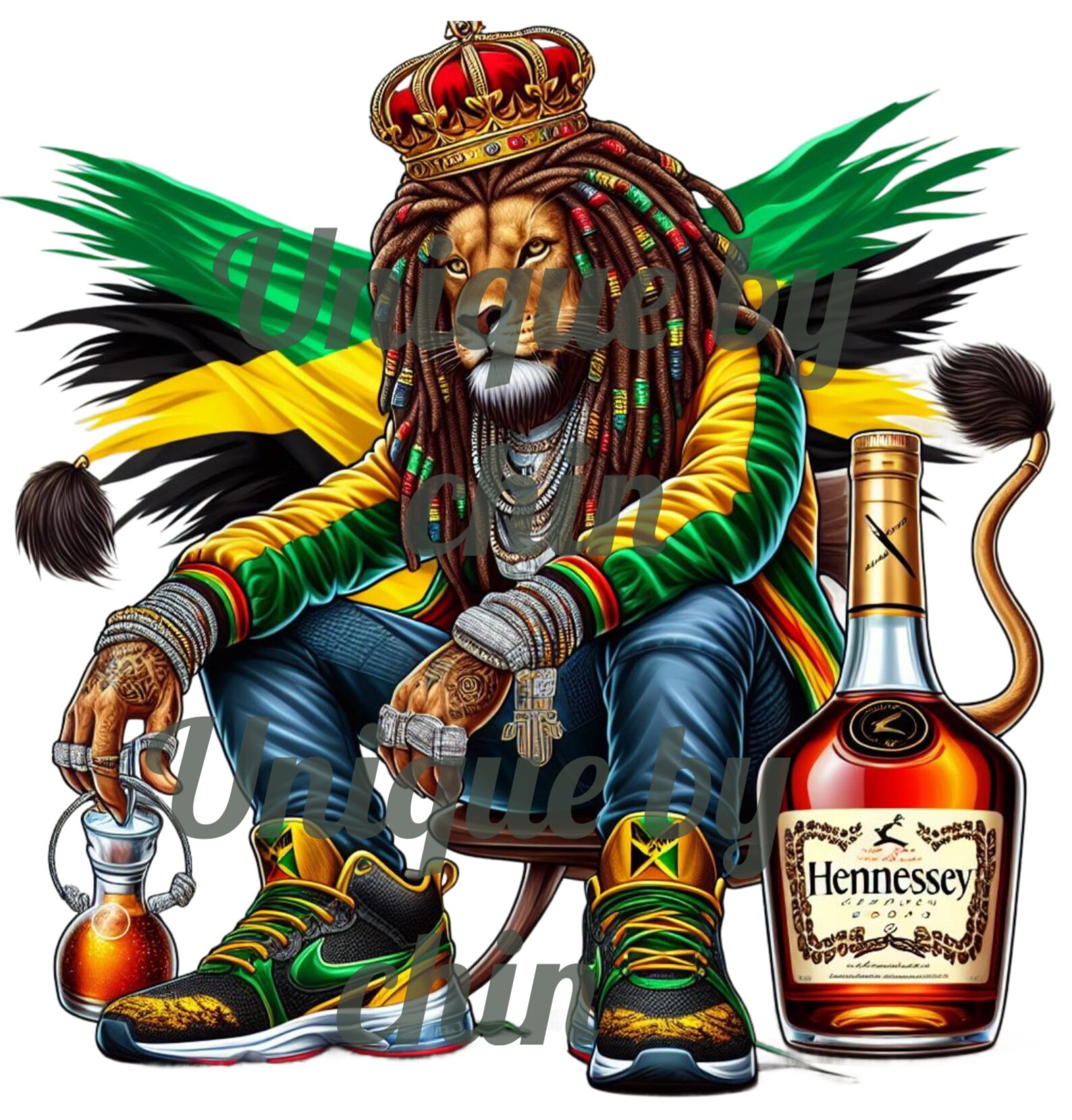 Jamaican Lion Png File - Etsy