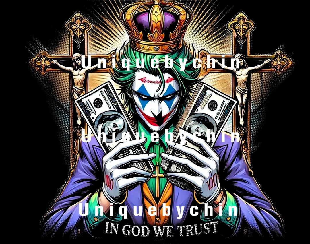 In God We Trust Joker Png File Only - Etsy