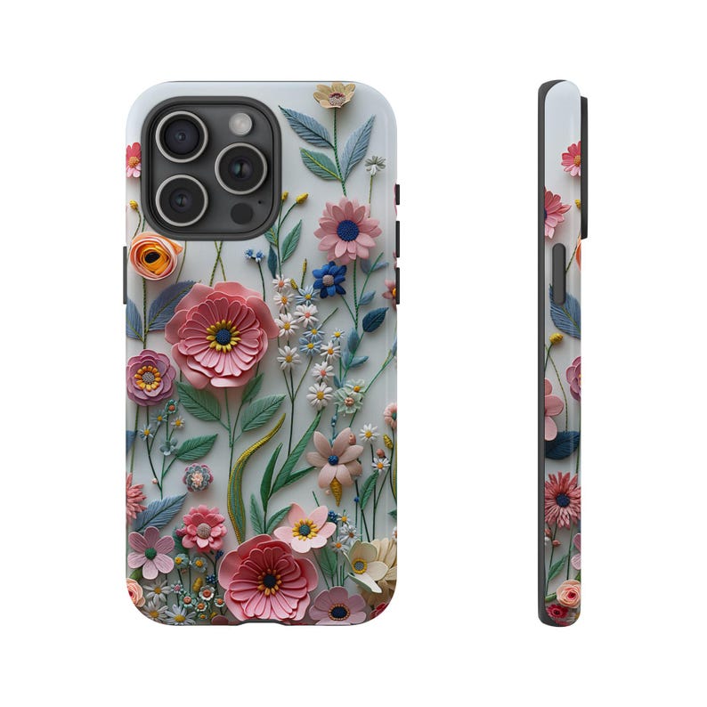 IPhone 17 Pro Max Tough Case Pressed Flower Floral Botanical Design - Etsy