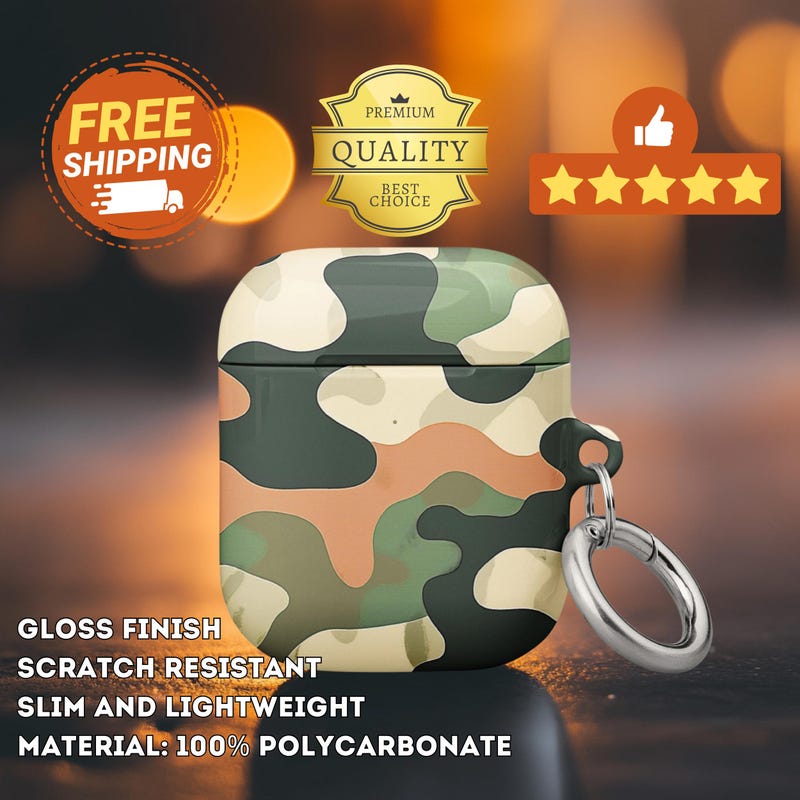 Camouflage AirPod Case - Etsy