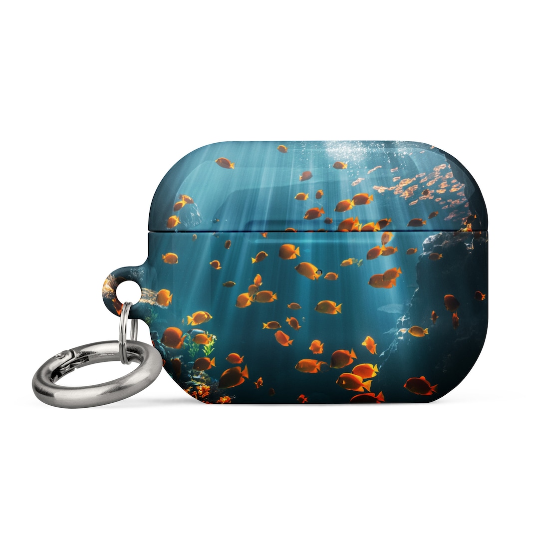 Tropical Fish Airpods Case Vibrant Ocean Scene Pods Cover Unique Gift for Beach Lovers Marine ...