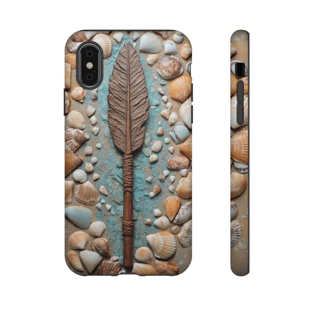 Miwok-inspired Shell Arrowhead Phone Case American Indian Design Nature ...