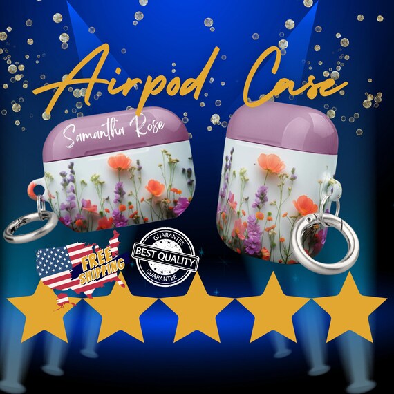 Buy Custom Wildflower Pressed Flower Airpods Pro Case