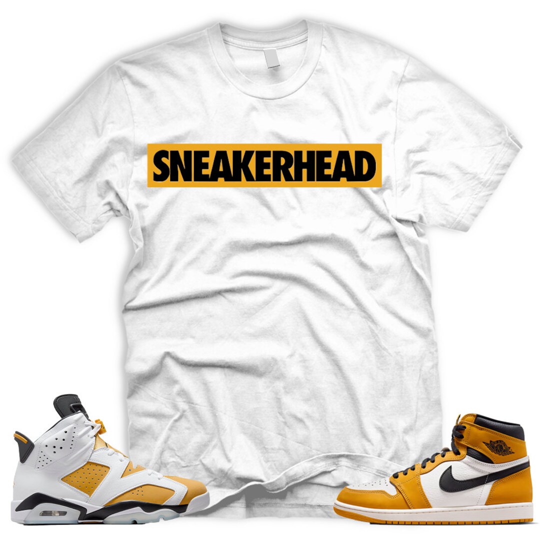 SNHD T 1 Retro High Yellow Ochre Black White - Etsy