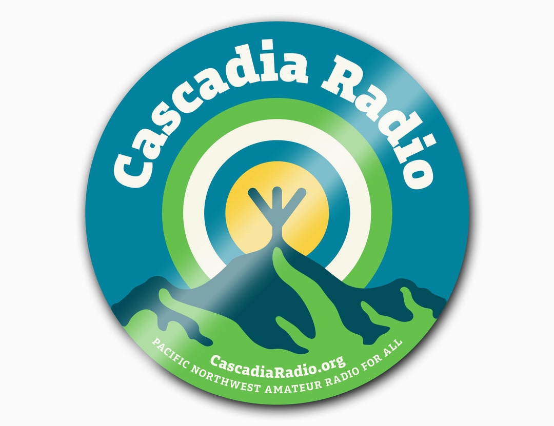 Cascadia Radio Sticker - Etsy