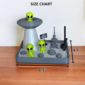 Alien Zen Garden, UFO Lamp Decor, Desk Light for Sci-fi Fans, 3D ...