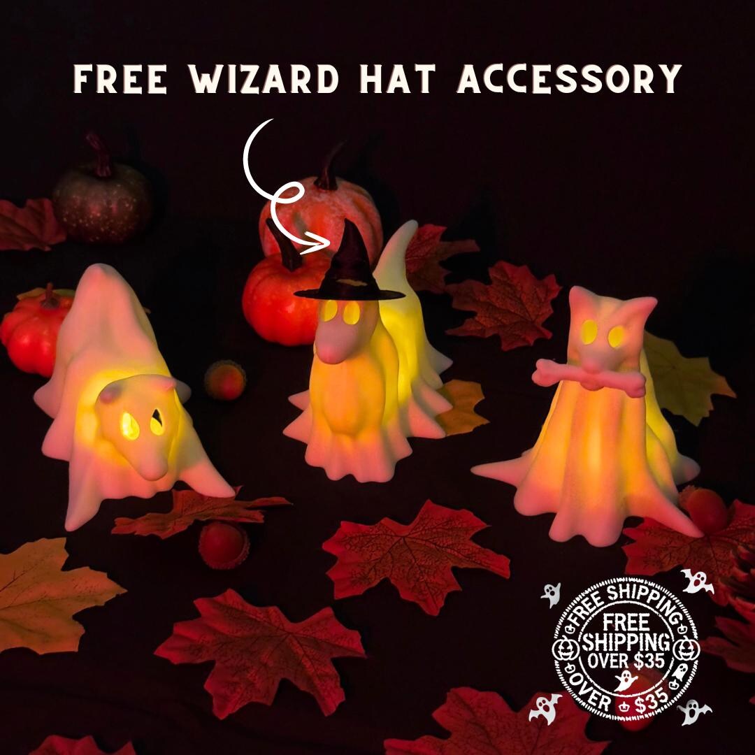 Ghost Pet LED Light – 3D Printed Halloween Decor - Etsy