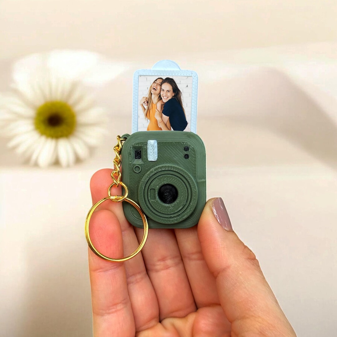 Custom Photo Camera Keychain | Personalized Keepsake Accessory - Etsy