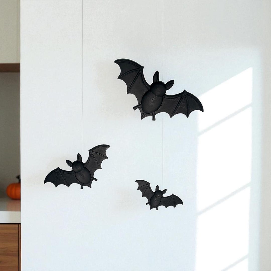 Bat Wall Decor Set, Halloween Flying Bats, Kids Room Decoration - Etsy