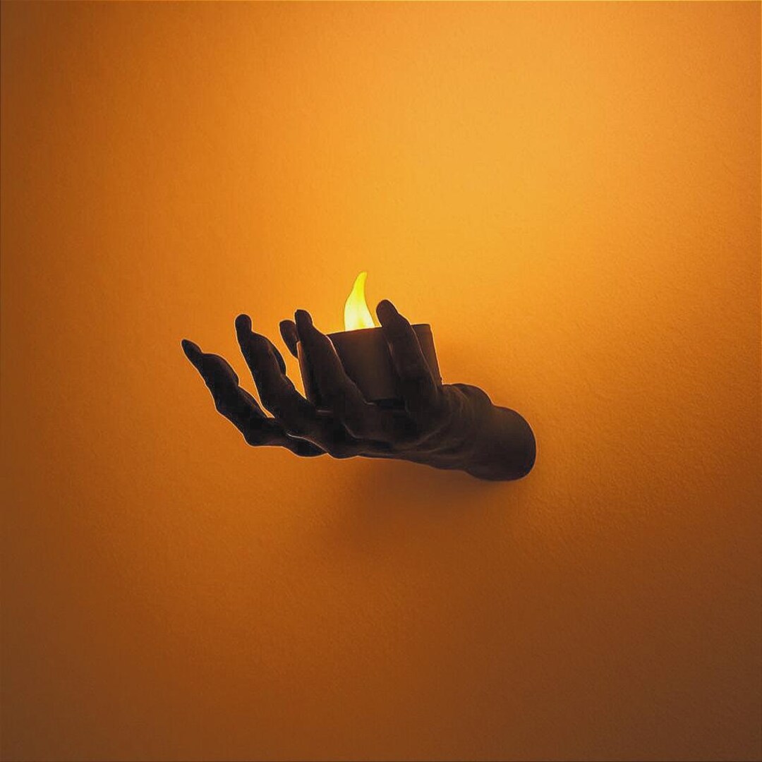 Witch Hand Wall Sconce – Gothic Halloween Decor, LED Tea Light - Etsy