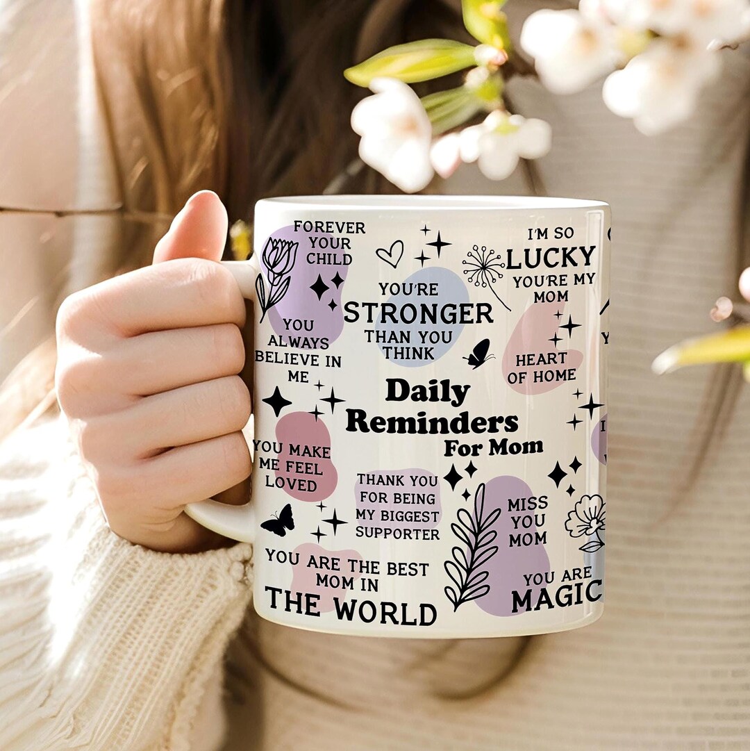Daily Affirmations Mom Mug, Mother's Day Gift - Etsy