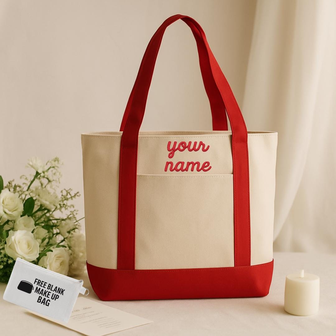 Custom Beach Tote Bag, Personalized Name Tote, Summer Pool Bag ...