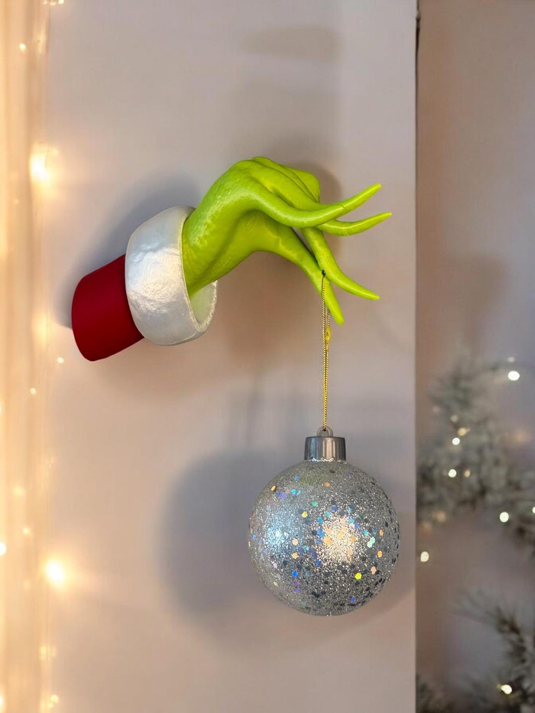 Grinch Christmas Hand LED Christmas Key Holder Grinch Ornament Holder ...