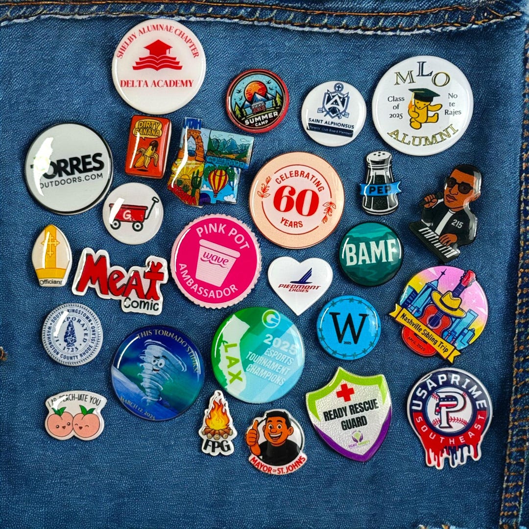 Custom Lapel Pins | Personalized Brooches | Commissioned Art Pins ...