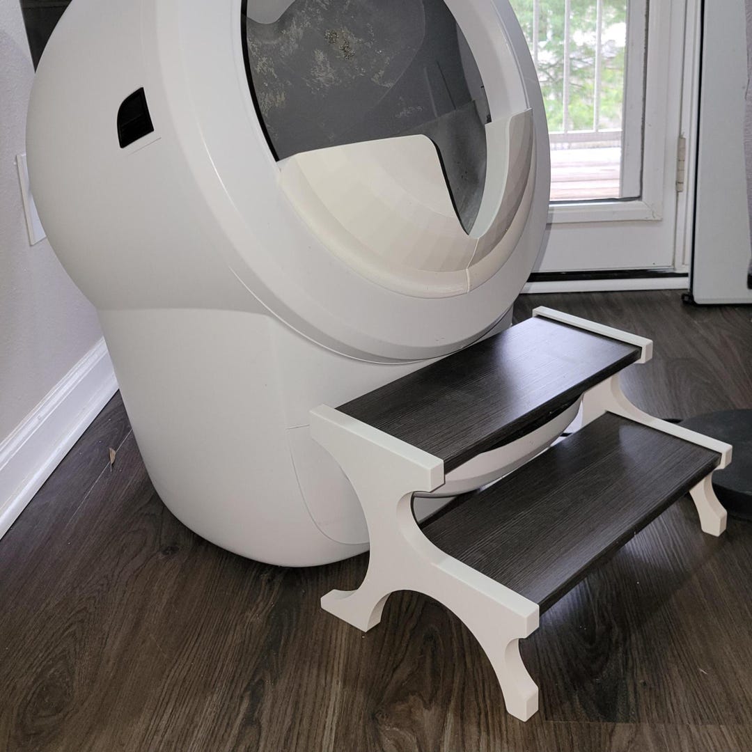 Curved Steps for Litter Robot 4 multiple Wood & Color Options Works ...