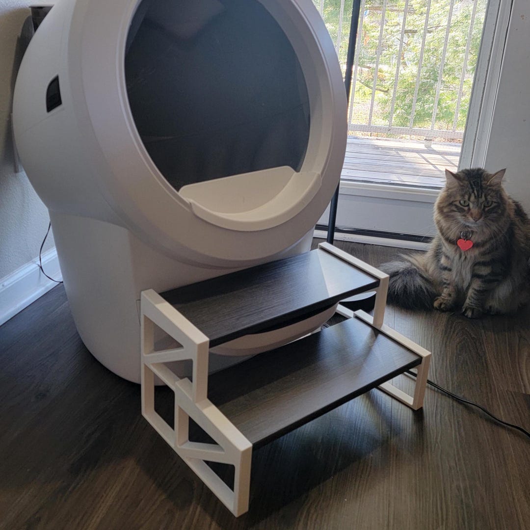 Litter Robot 4 Steps Square multiple Wood & Color Options Works With ...