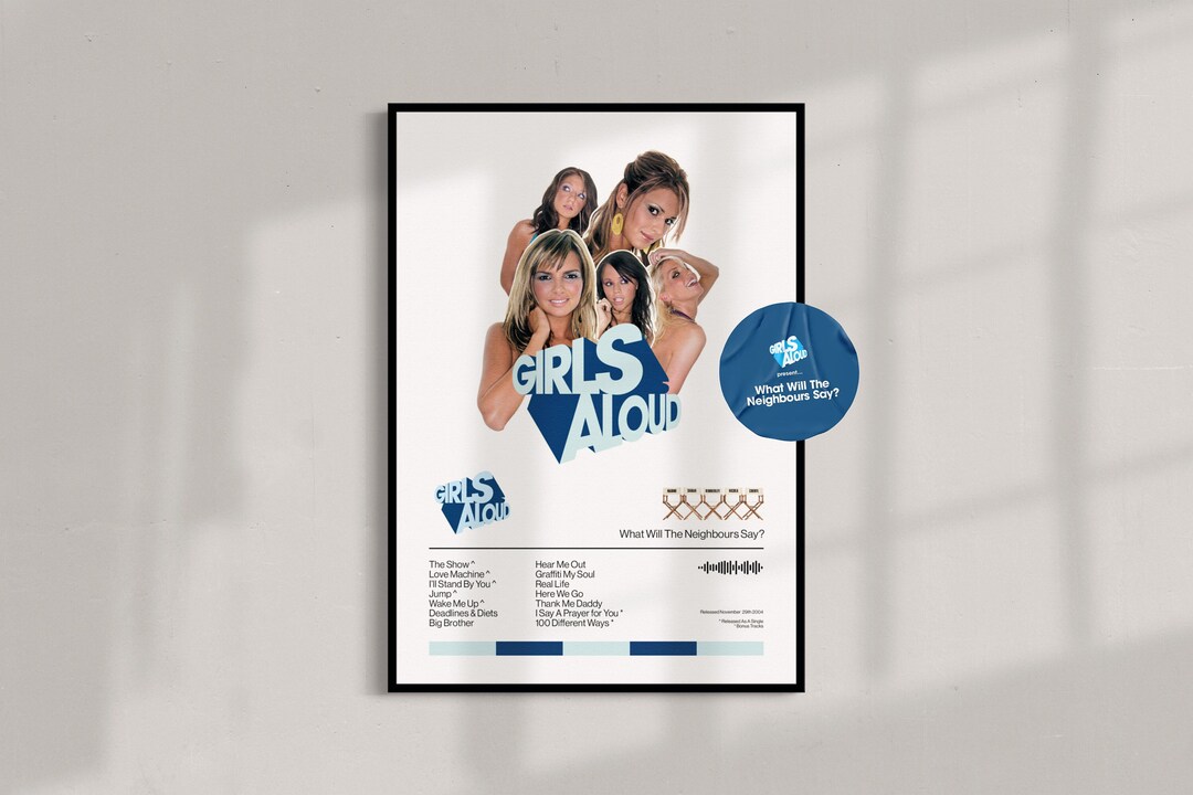 Girls Aloud What Will the Neighbours Say Album Wall Art High Quality ...