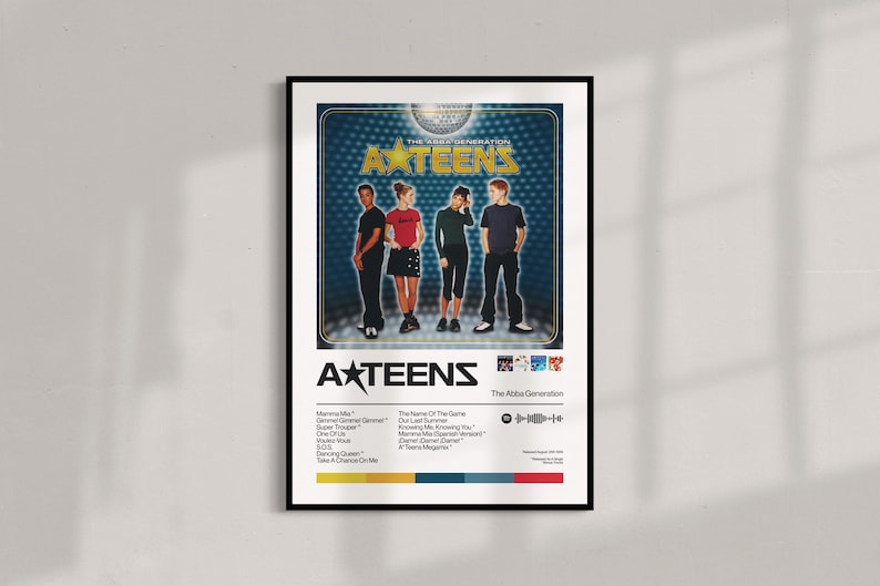 Ateens the ABBA Generation Album Wall Art High Quality Music Poster ...