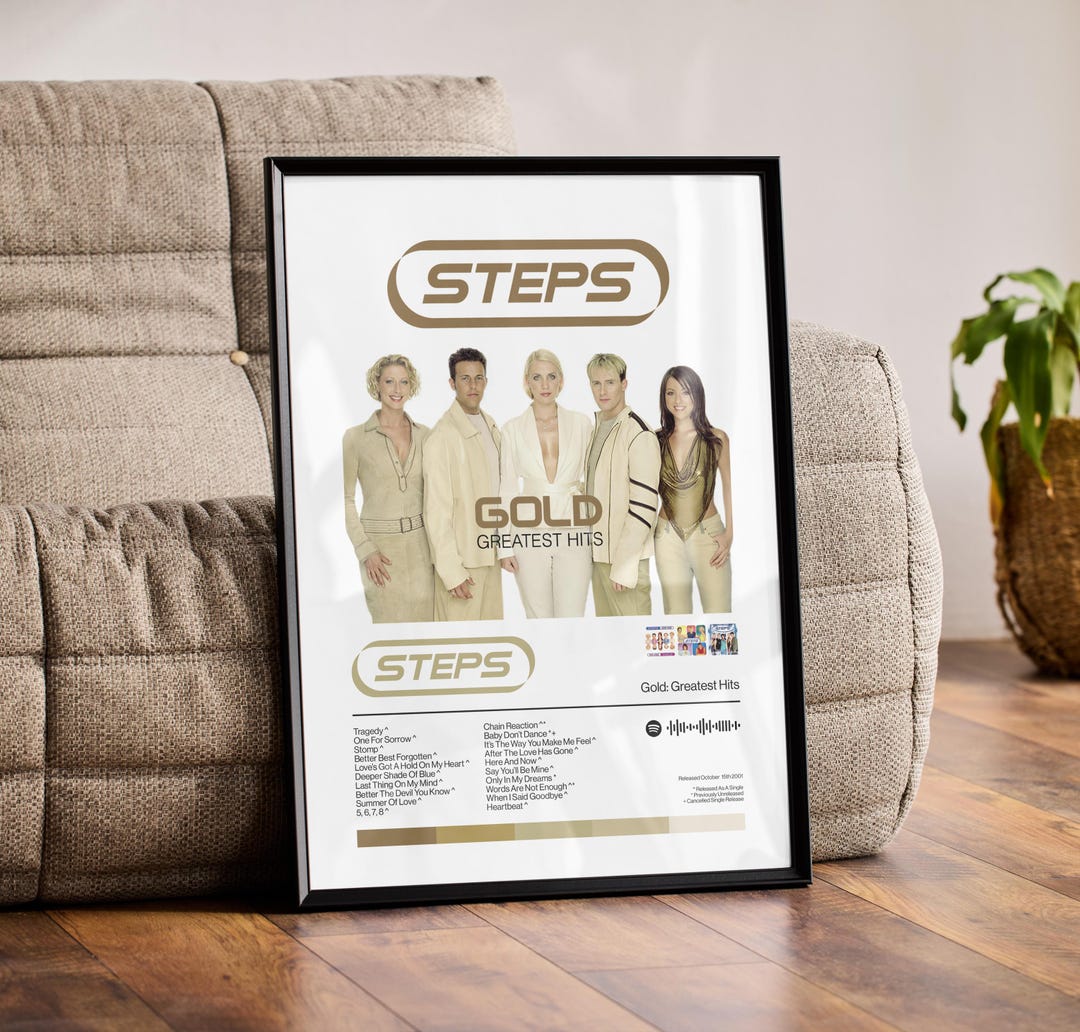 Steps - Gold Greatest Hits Album Poster | Music Print | 2001 Pop - Etsy