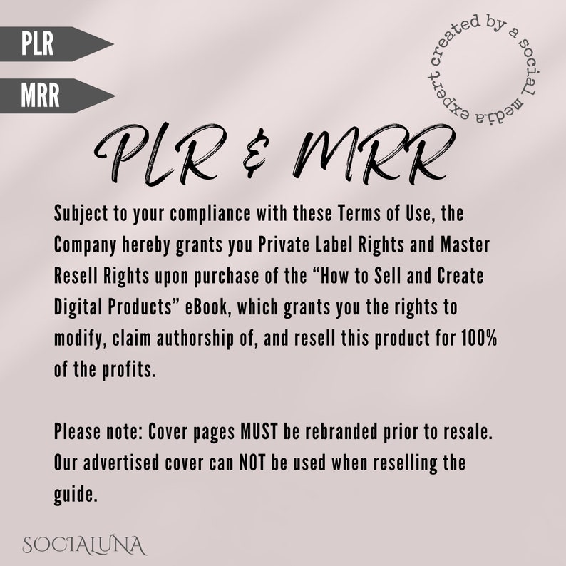 PLR MRR Faceless Marketing Ebook With Master Resell Rights MRR and ...