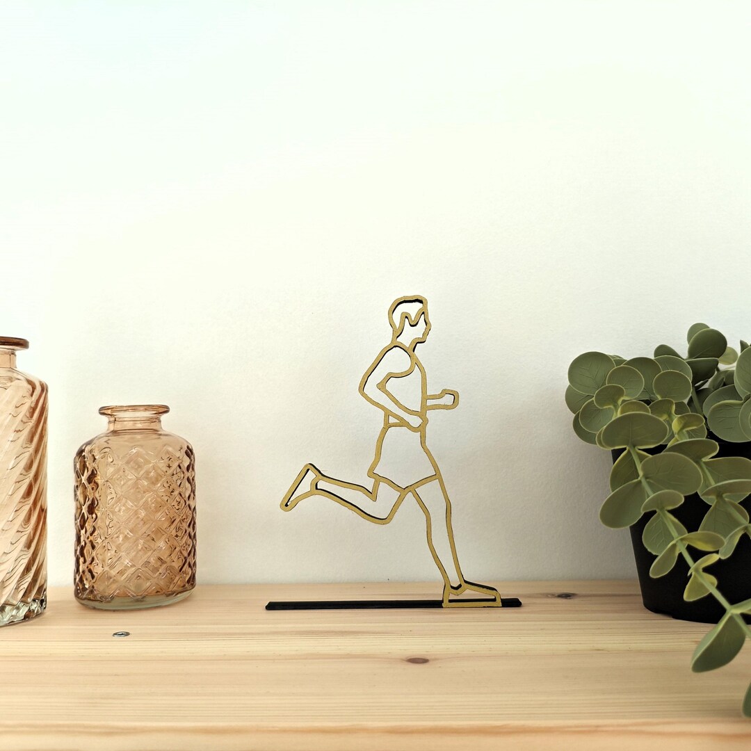 Minimalist Running Decoration to Put Down Paced Running Customizable ...