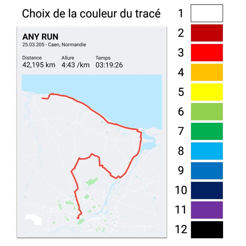 Personalized Digital Running Map Poster - 10km Half Marathon - Strava ...