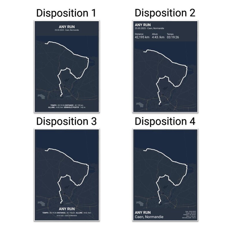 Personalized Digital Running Map Poster - 10km Half Marathon - Strava ...