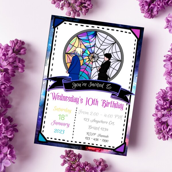 Wednesday Addams Birthday Decor - Etsy