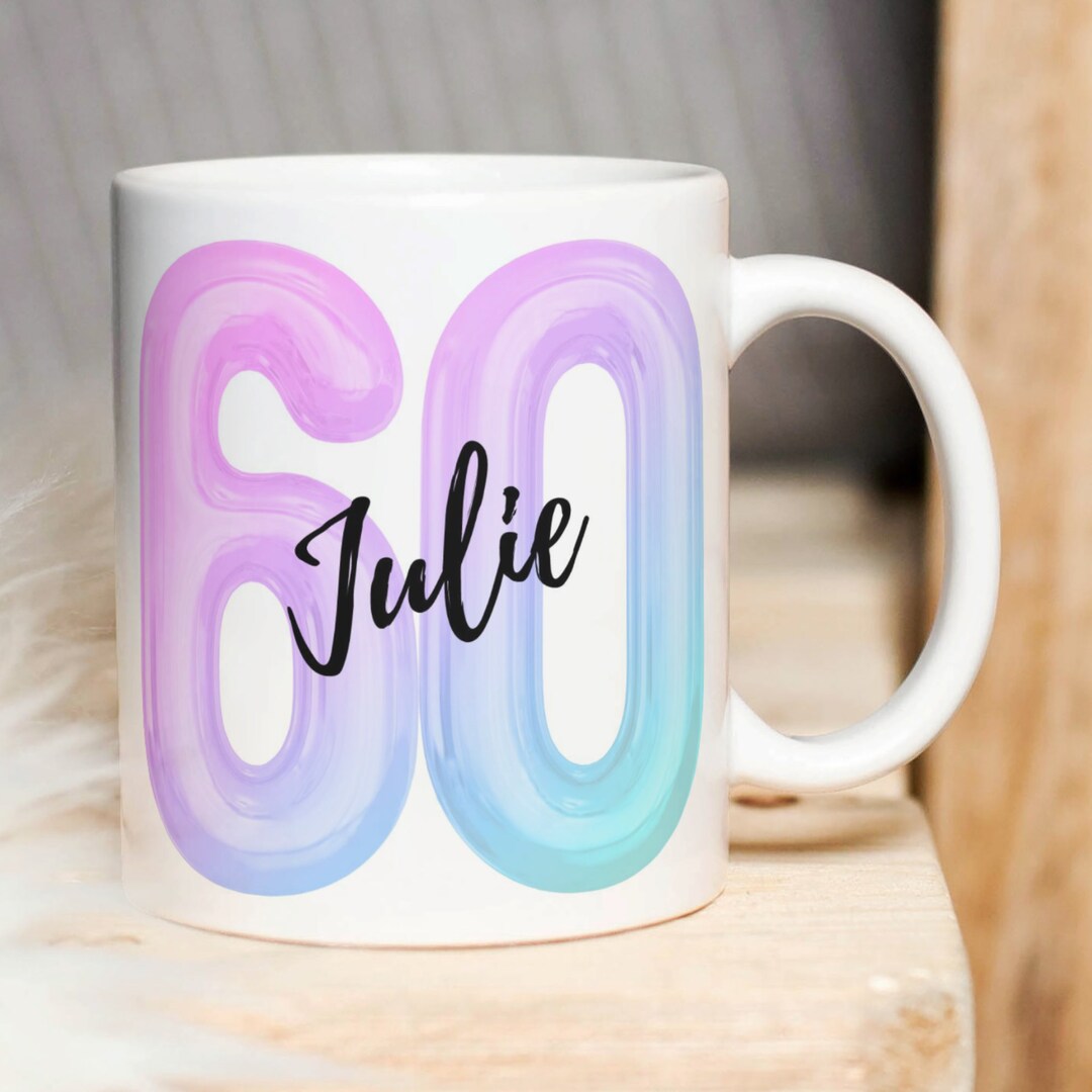 60th Birthday Personalised Mug Birthday Gift 60th Birthday Gift Coffee ...