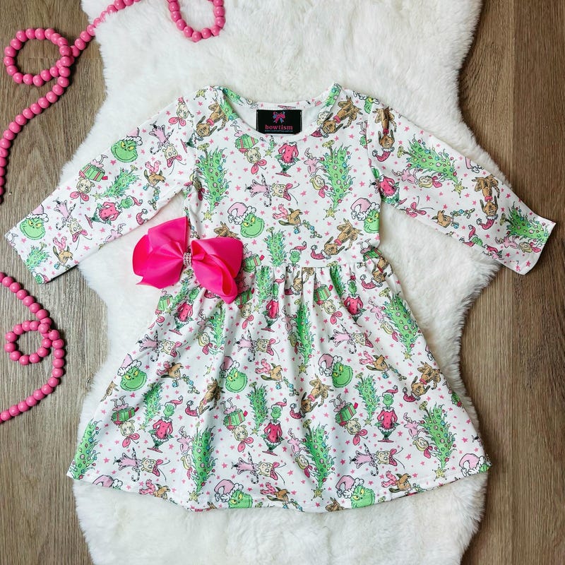 Girls Christmas Dresses 8 - Etsy