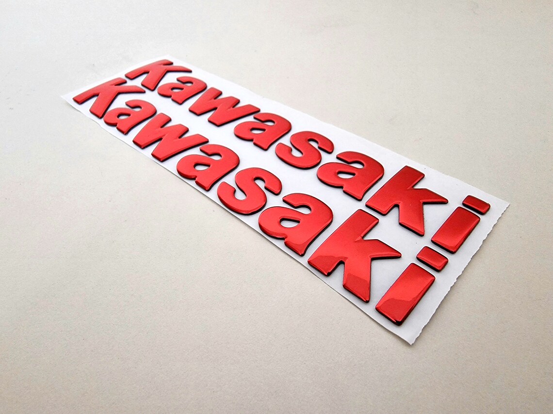 Kawasaki 3D Badge Sticker Graphic Decal Tank Logo Emblem - Etsy