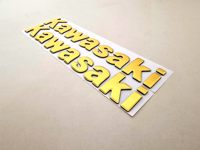 Kawasaki 3D Badge Sticker Graphic Decal Tank Logo Emblem - Etsy