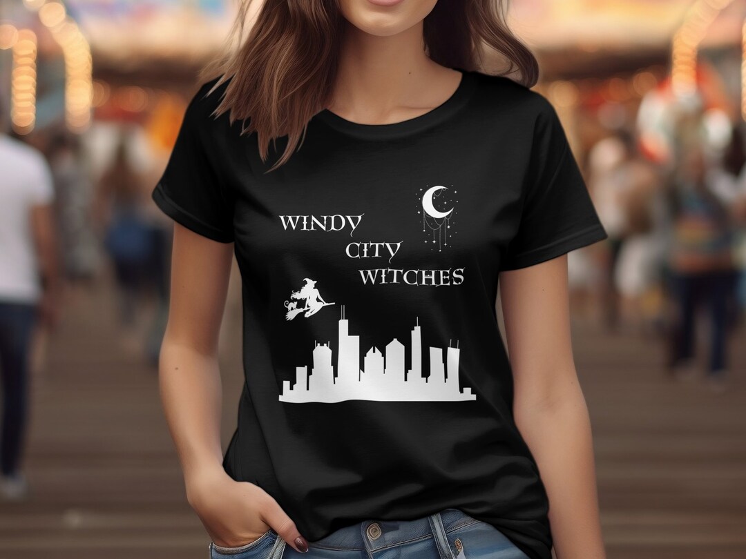 Windy City Witches Chicago Skyline Halloween T-shirt - Etsy