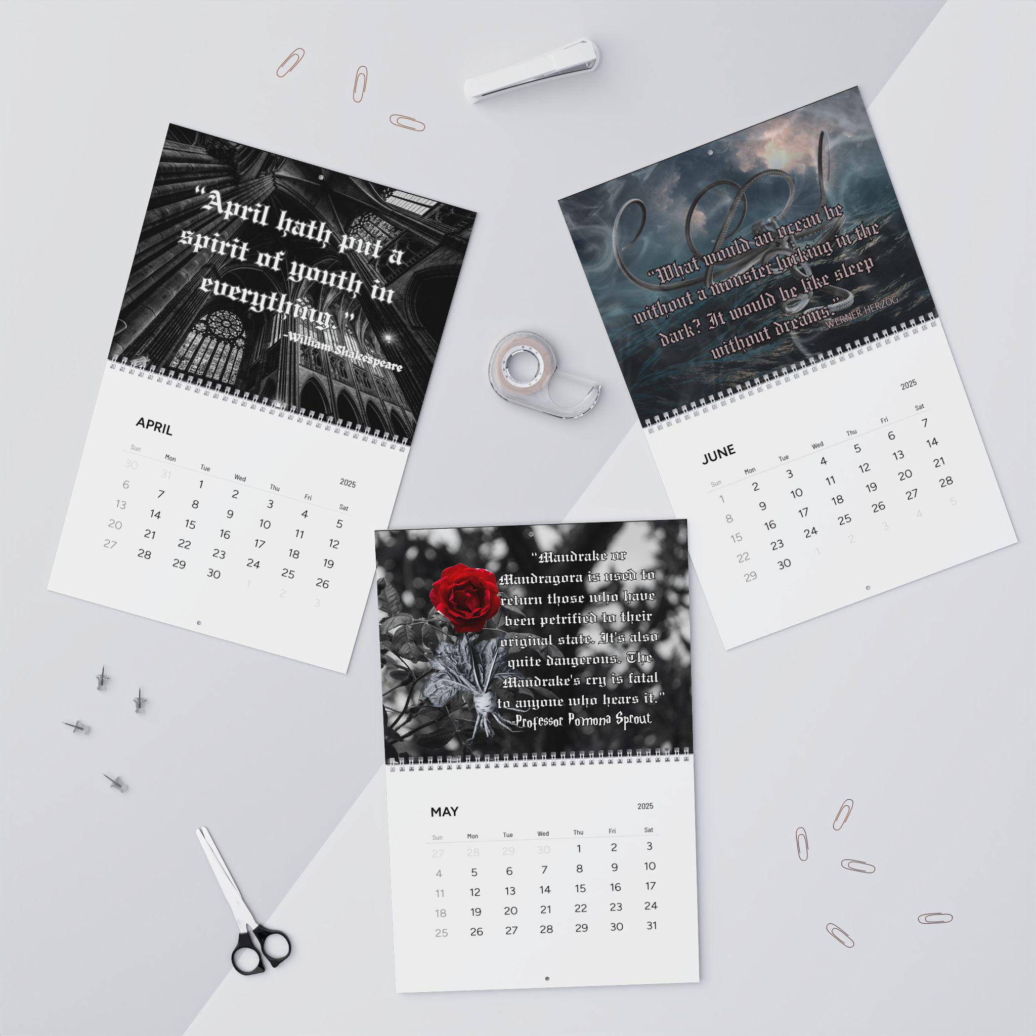 2025 Horror Macabre Spooky Calendar: Haunting Images & Spine-chilling ...
