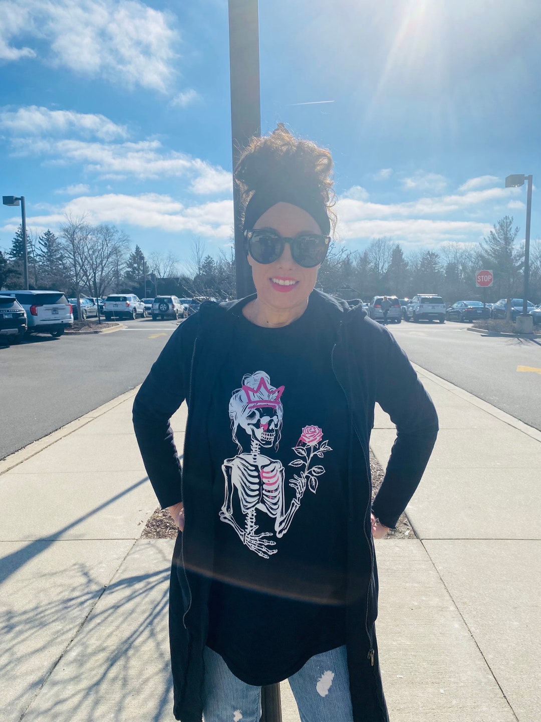 Eternal Embrace Graffiti Skeleton Queen Rose Tee - Etsy