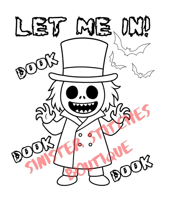 14 Creepy Cute Lil Slashers Coloring Pages, Digital Download, Spooky ...