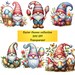 Watercolor Easter Gnome Collection Clipart, 20 PNG Easter Clipart ...
