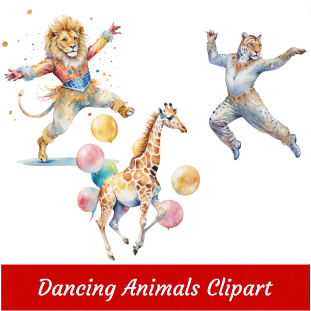 Dancing Animals Clipart, Superstar Clipart, Animals Clipart, Animals ...