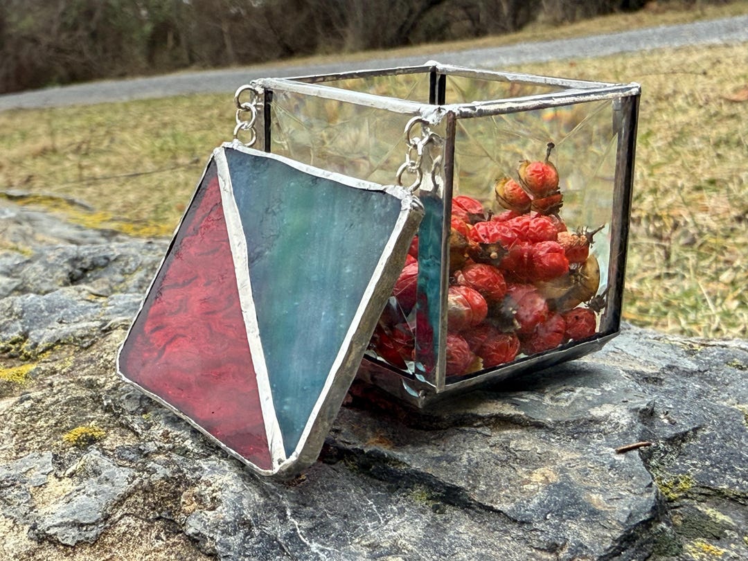 Small Stained Glass Chest Box - Etsy